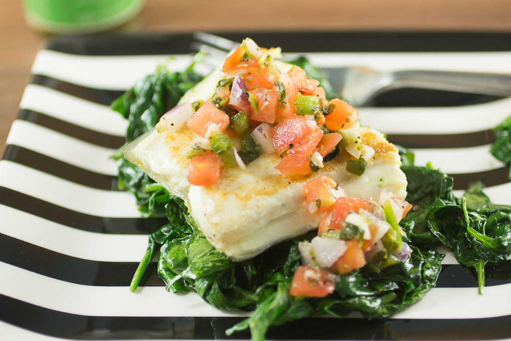 Perfectly Seared Fish with Easy Pico de Gallo | Ava Jane's Kitchen
